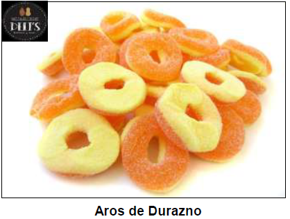 GOMITAS AROS DE DURAZNO